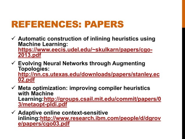 Inlining Heuristics | PPTX | Programming Languages | Computing