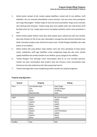 Billing telepon dengan visual basic | PDF