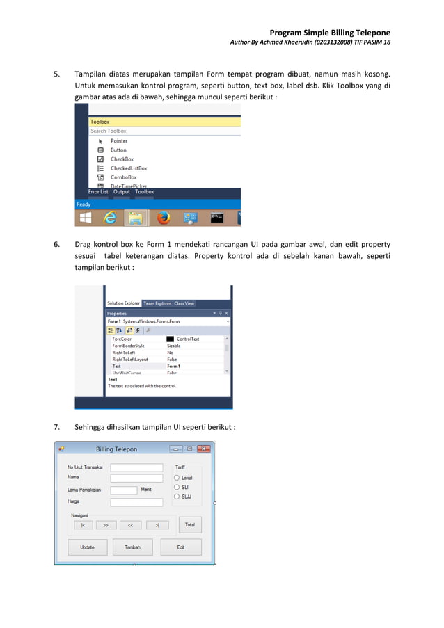 Billing telepon dengan visual basic | PDF