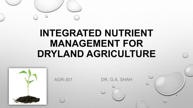 Integrated Nutrient Management | PPTX