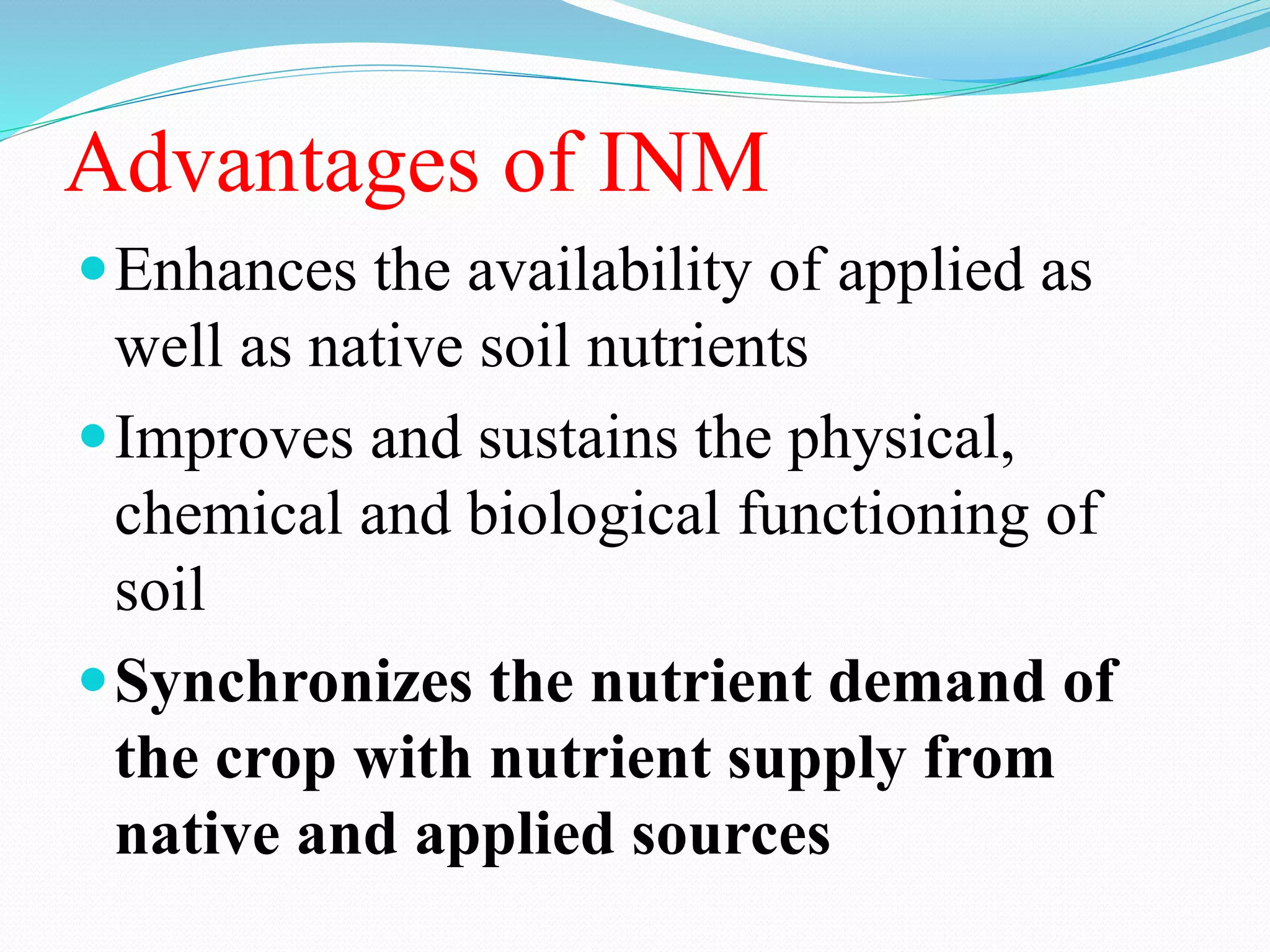 Integarted nutrient management | PPTX