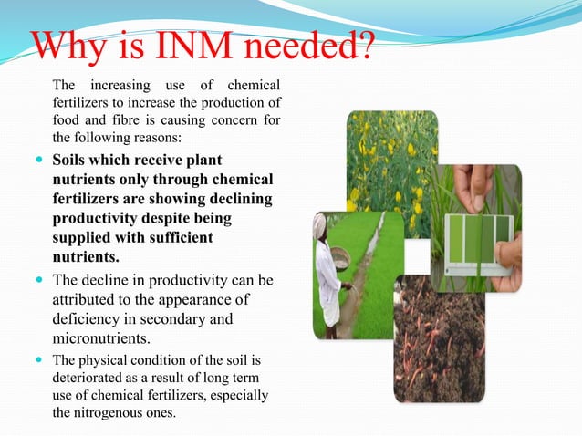 Integarted nutrient management | PPTX | Agriculture | Industries