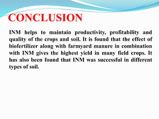 Integarted nutrient management | PPTX