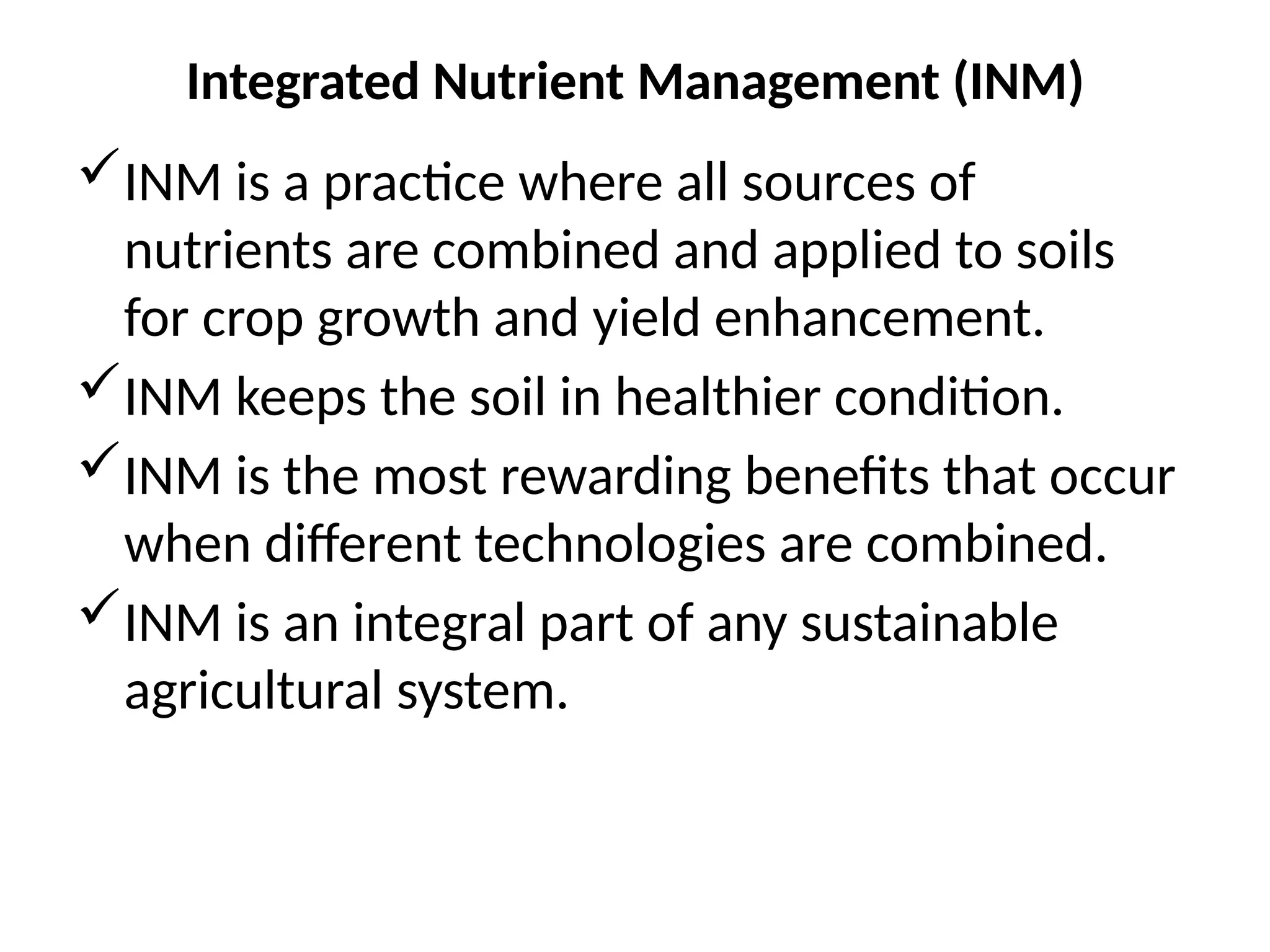 Integrated nutrient management for sustainable vegetable production | PPTX