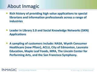 From OPAC to SOPAC (Part II): Taking the Social Library from Theory to ...