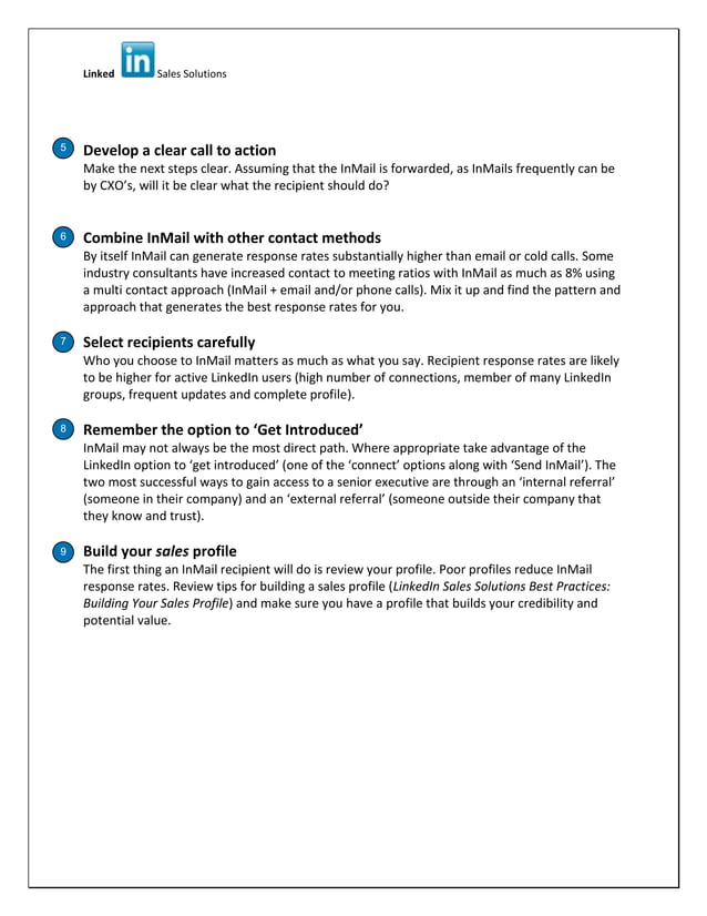 InMail best practices | PDF