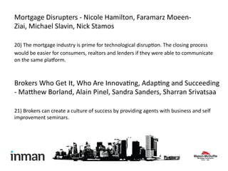 Inman Connect Conference Summary | PPT