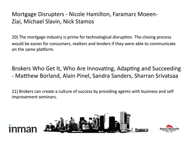 Inman Connect Conference Summary | PPT