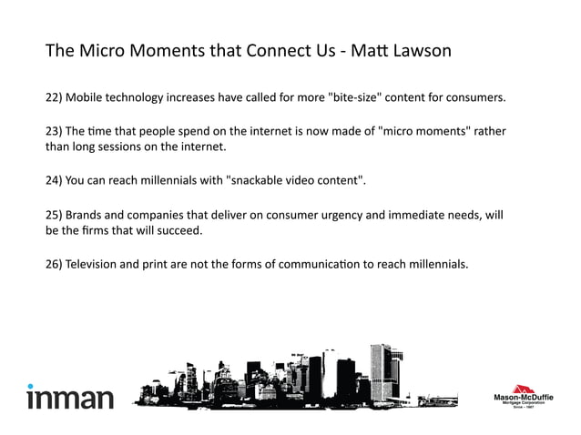 Inman Connect Conference Summary | PPT