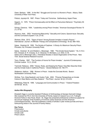 Inmate subcultures-higgs | PDF