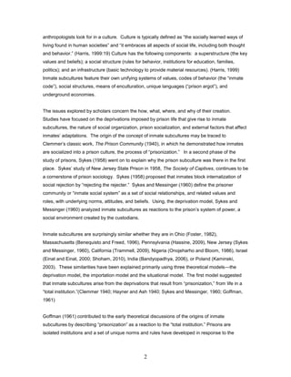 Inmate subcultures-higgs | PDF