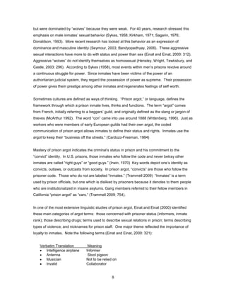 Inmate subcultures-higgs | PDF