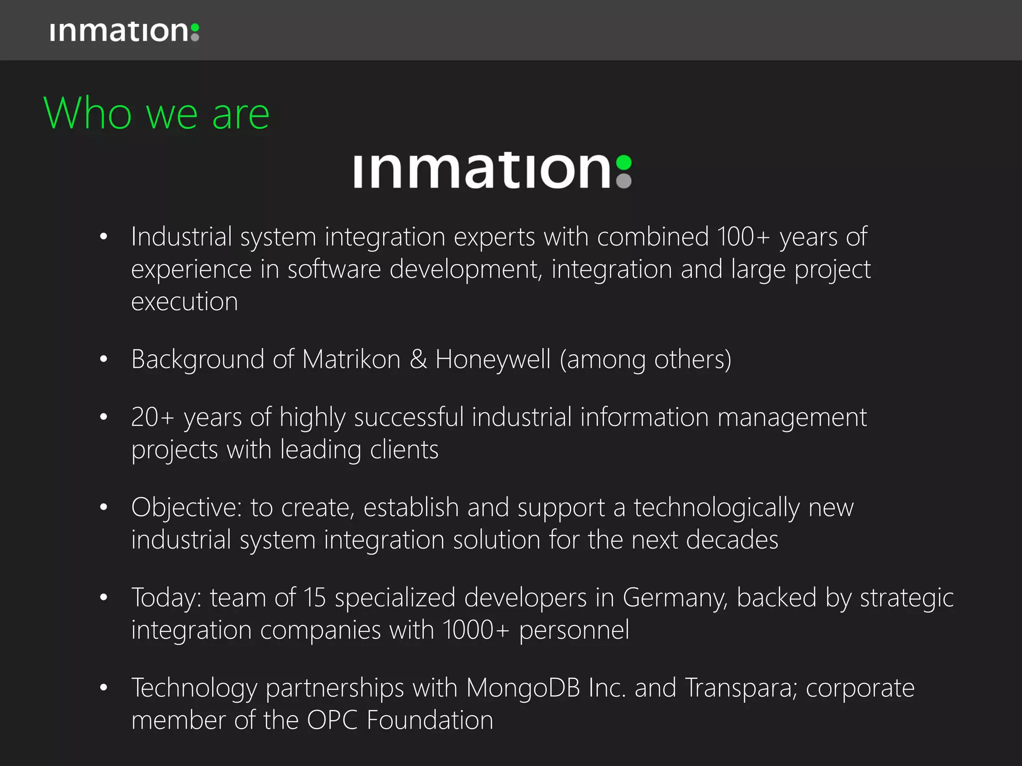 inmation Presentation | PPT