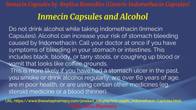 Inmecin Capsules by Replica Remedies (Generic Indomethacin Capsules) | PPT