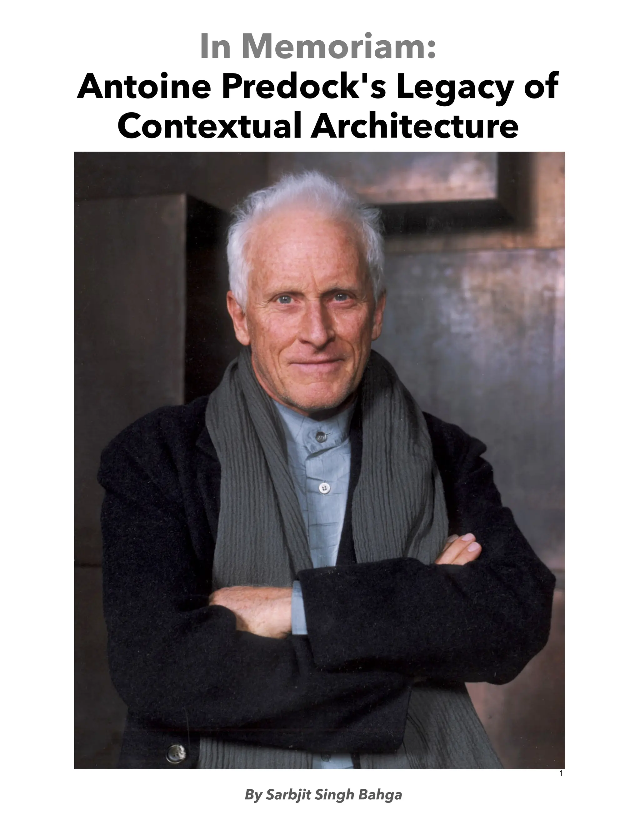 In Memoriam - Antoine Predock's Legacy of Contextual Architecture. .pdf