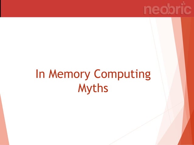 A quick intro to In memory computing | PDF | Data Storage and Warehousing | Computing