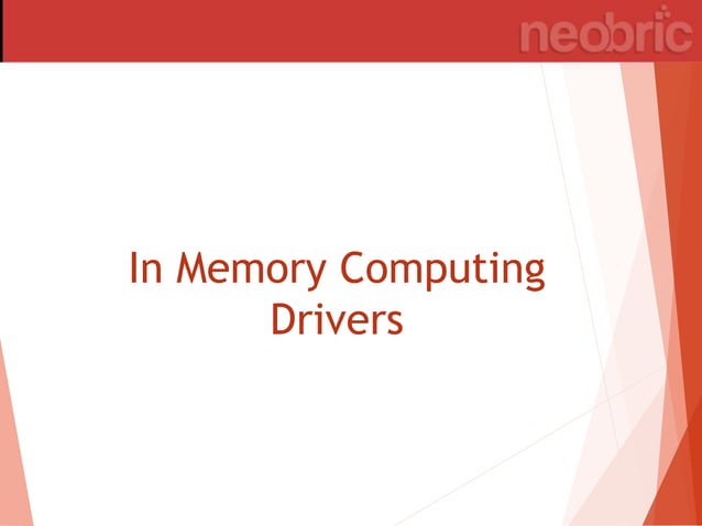 A quick intro to In memory computing | PDF | Data Storage and Warehousing | Computing