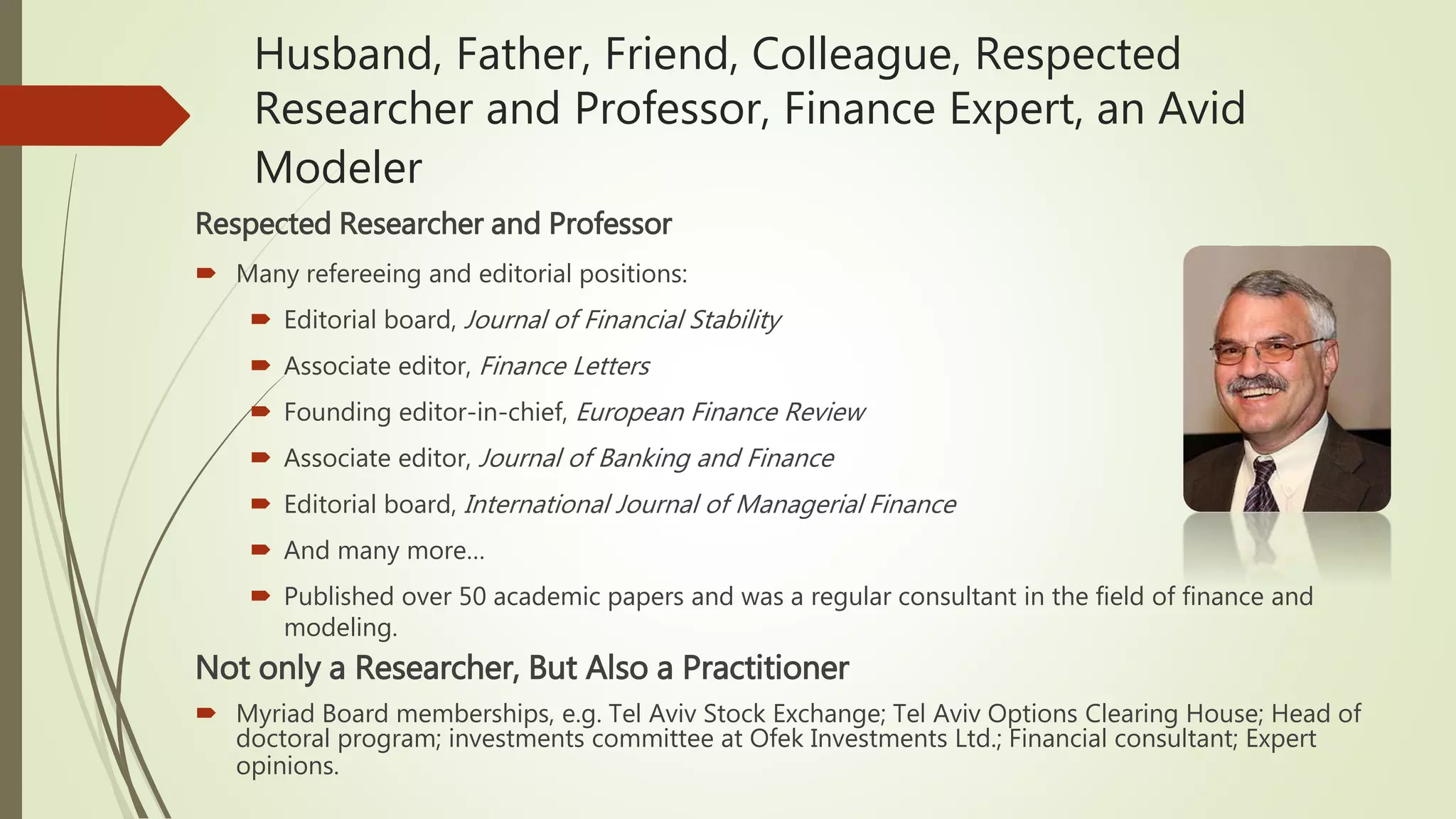 In memory of Simon Benninga | PPTX