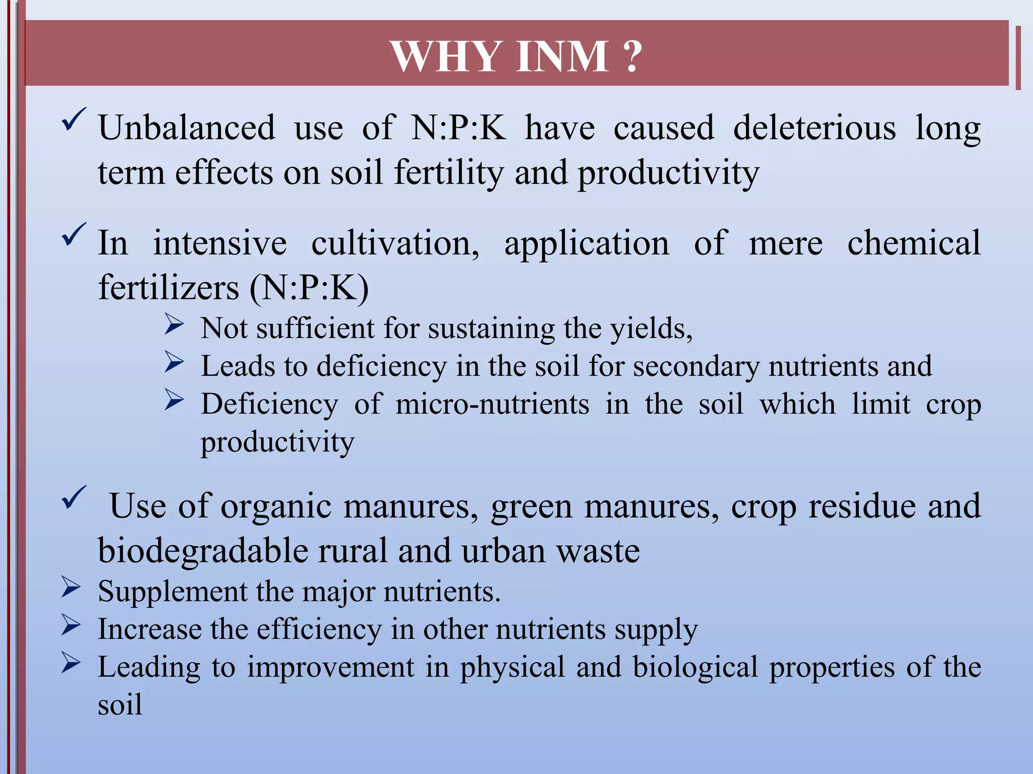 Inm in horticulture | PPT