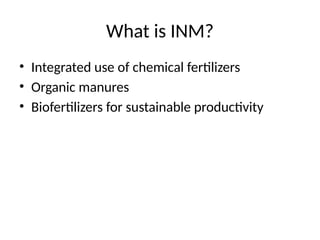 Integrated Nutrient management in Rice Ecosystem | PPTX