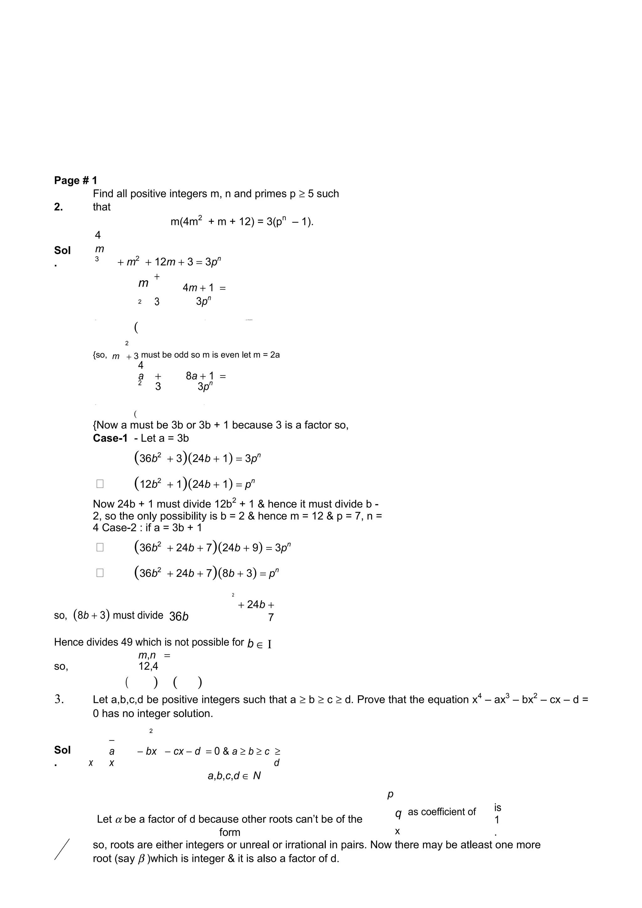 Inmo 2013 test_paper_solution_new | PDF