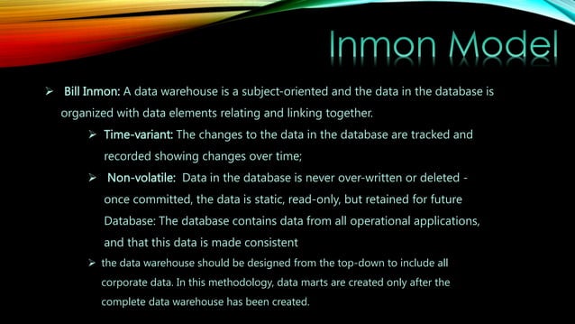 Inmon & kimball method | PDF