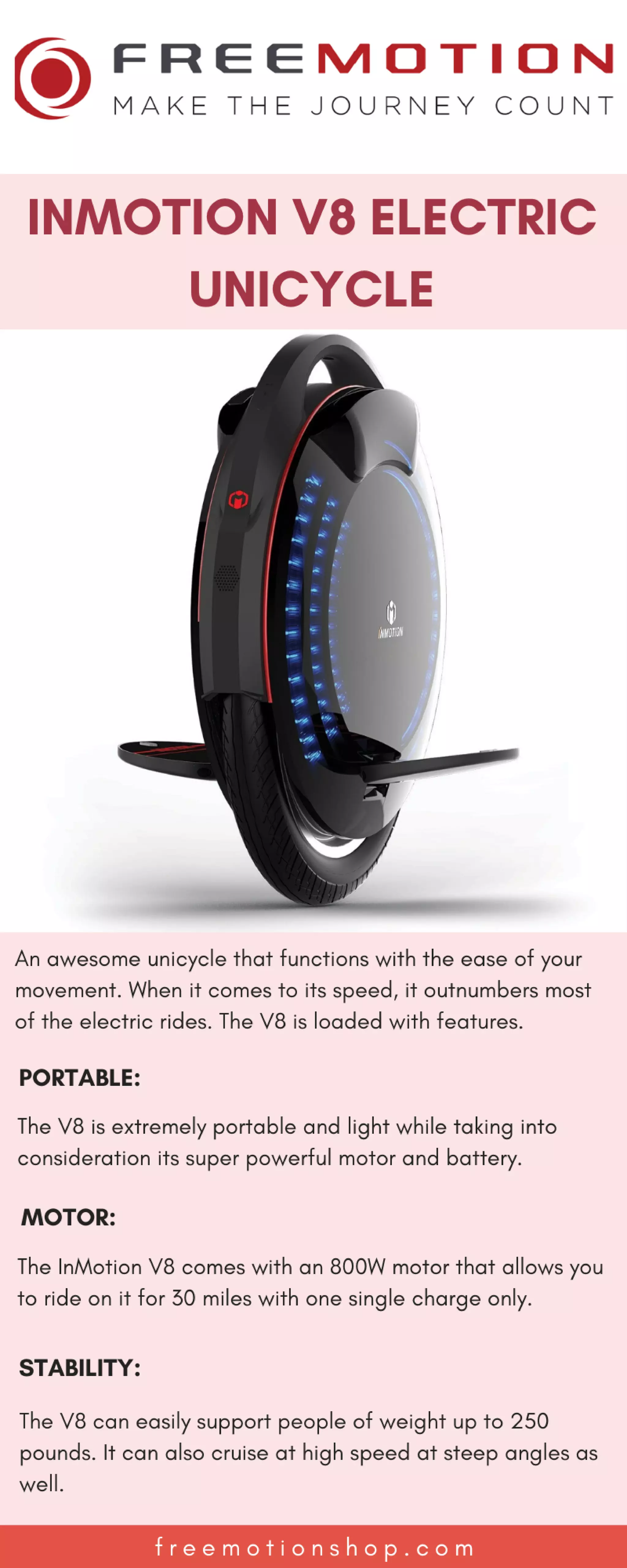 Inmotion V8 Electric Unicycle- Freemotion | PDF