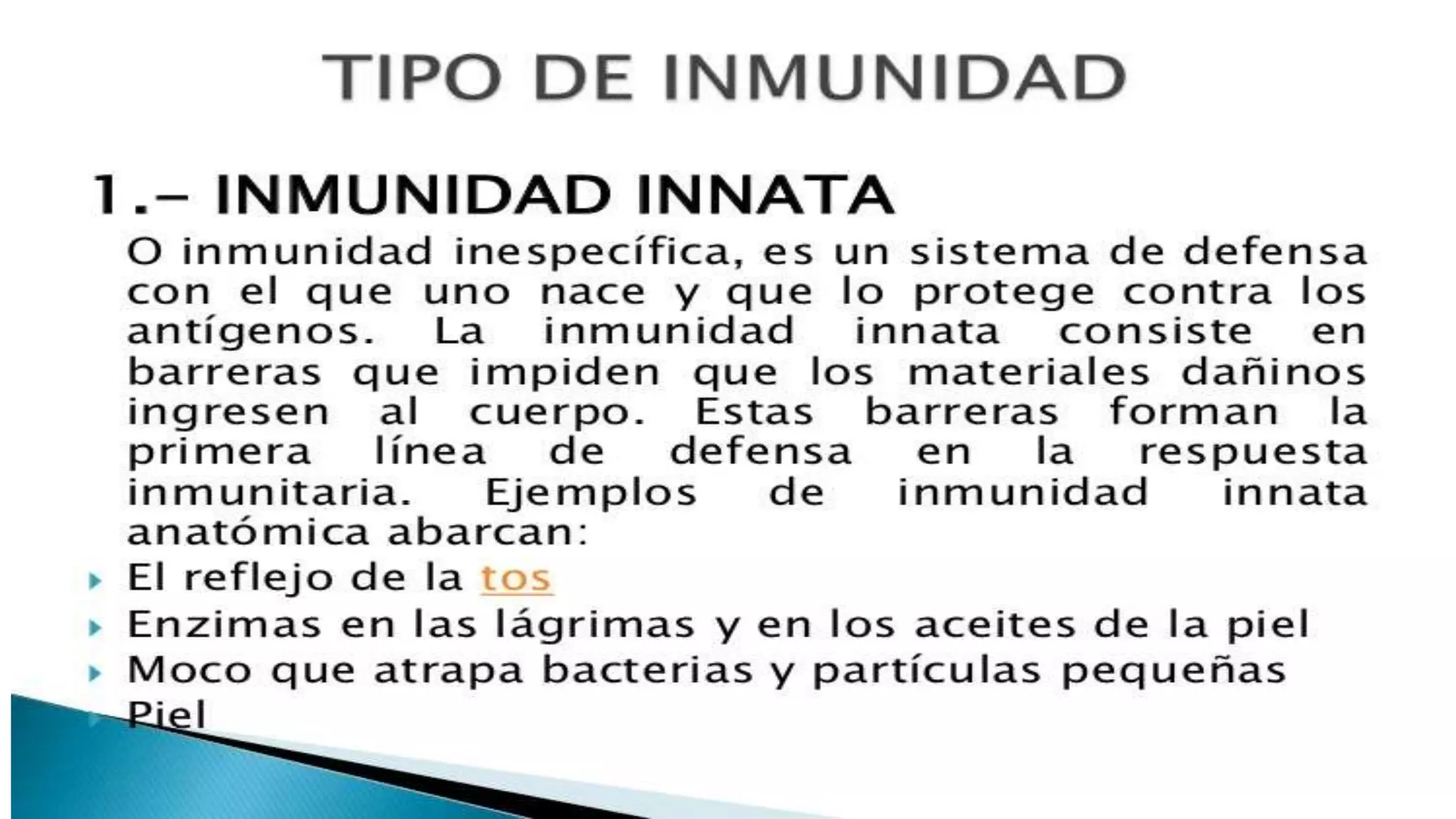TIPOS DE INMUNIDAD | PPTX