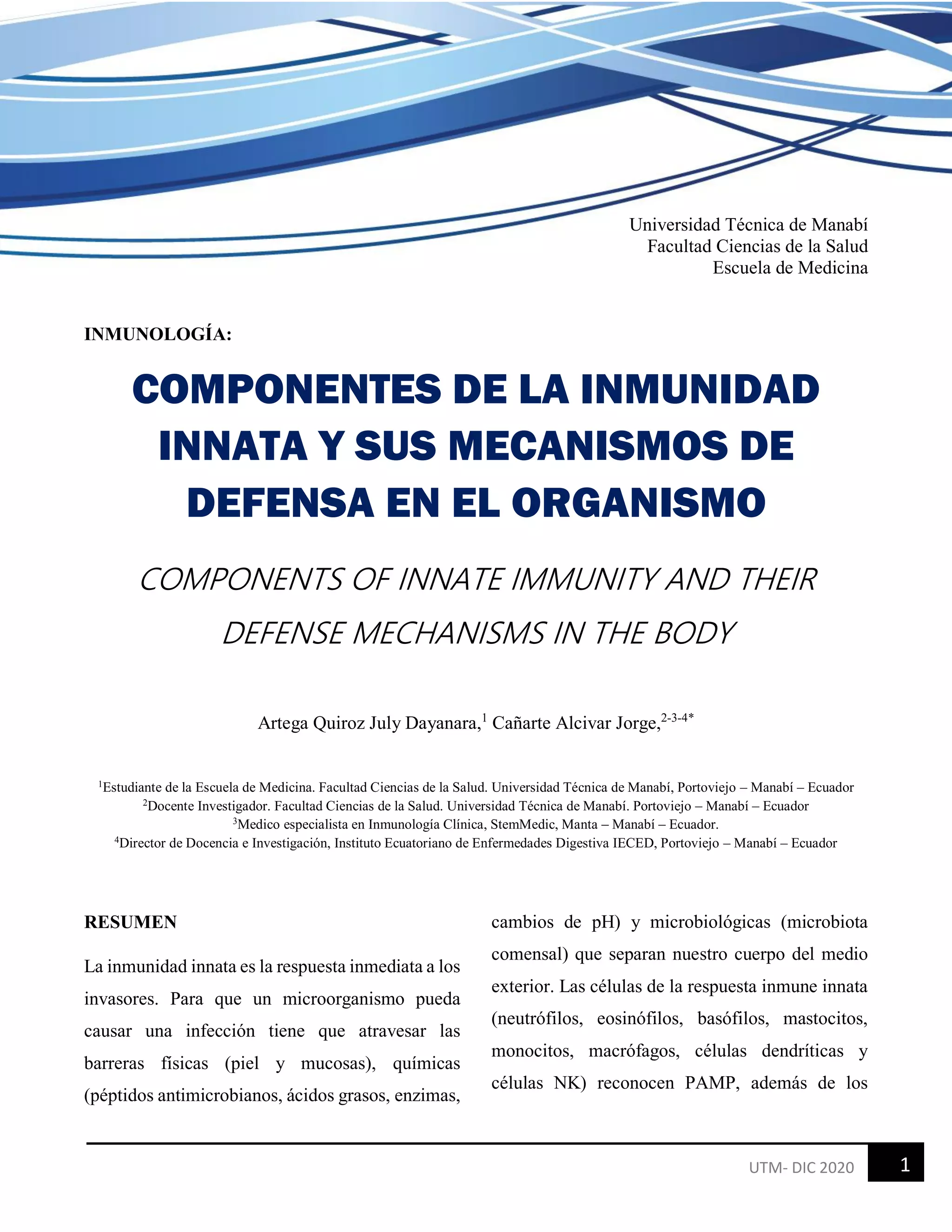 Articulo de Inmunidad innata | PDF