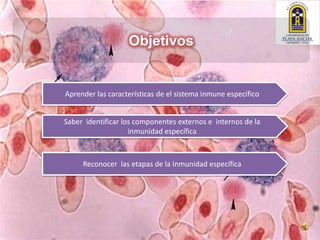Inmunología: Respuesta inmune específica | PPTX