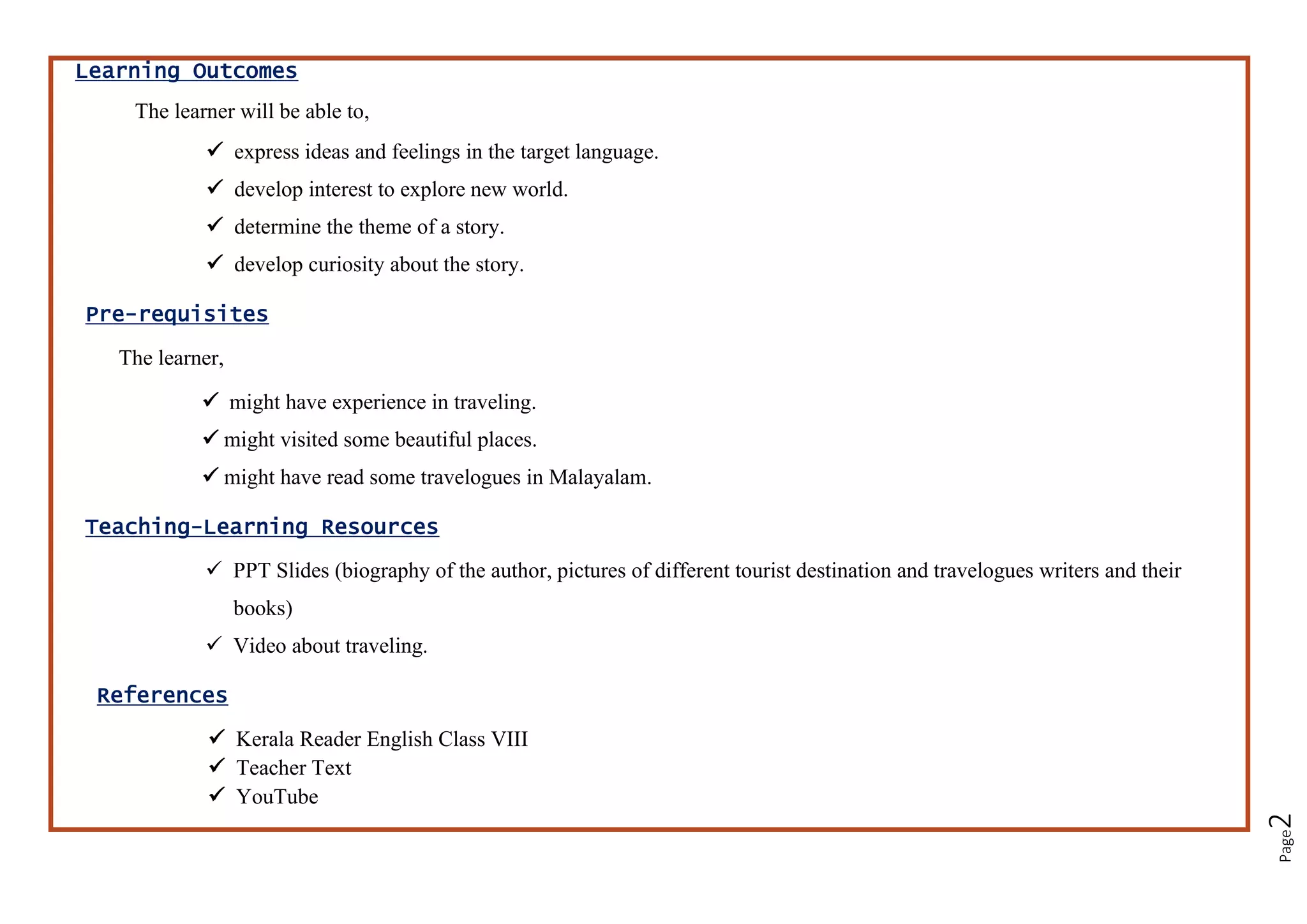 Innovative Lesson Template | PDF