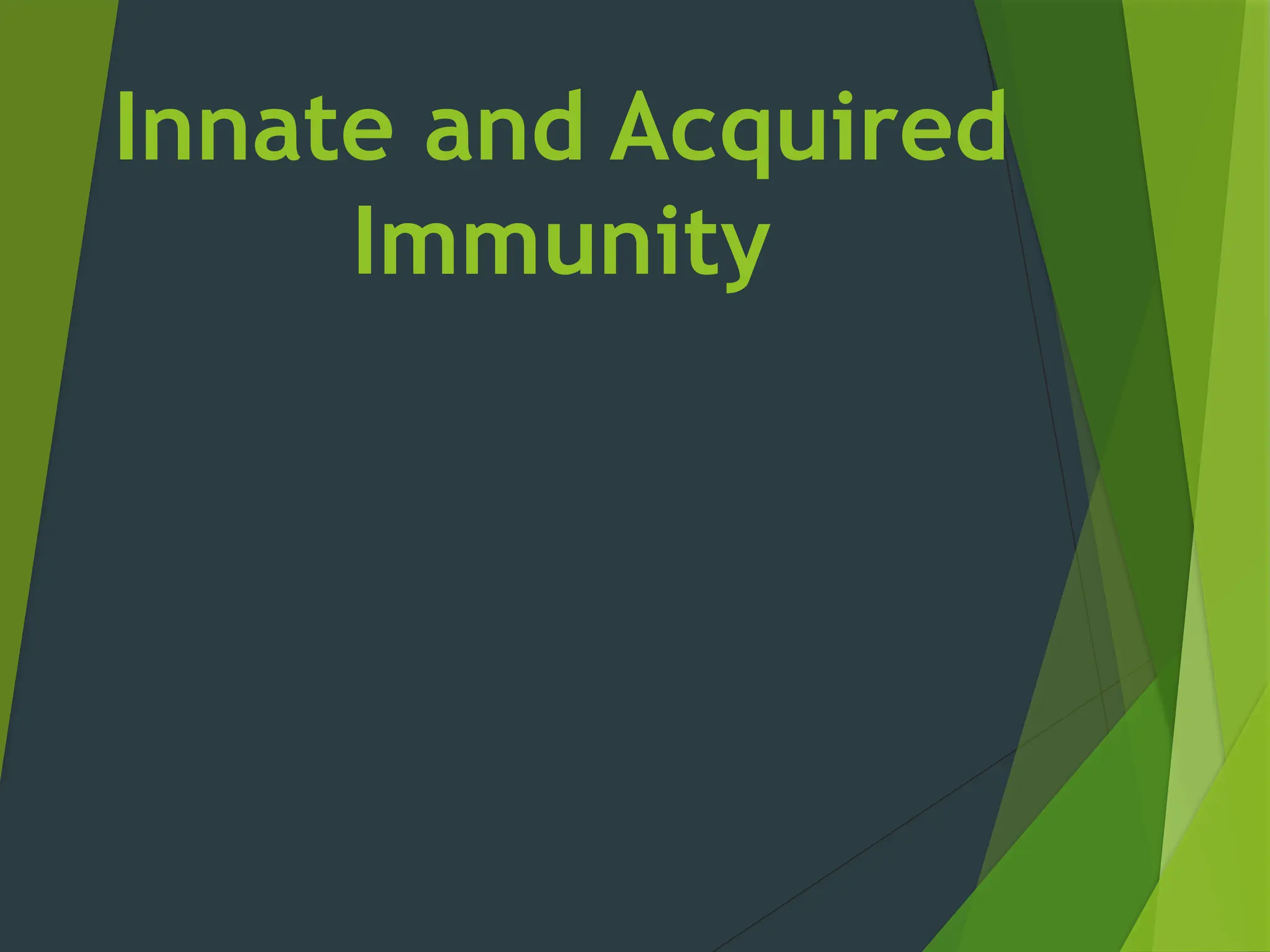 Immune system working, definition and its types of Innate and Acquire ...