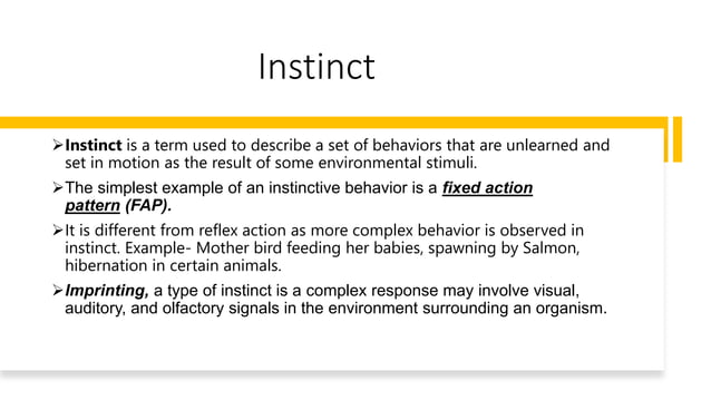 Innate and learned behavior | PDF | Science