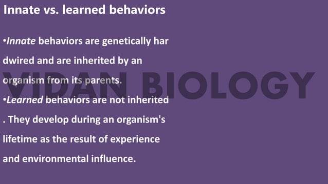 Innate Behavior (Animal Behavior) Taxis, Fixed Action Pattern, reflex ...