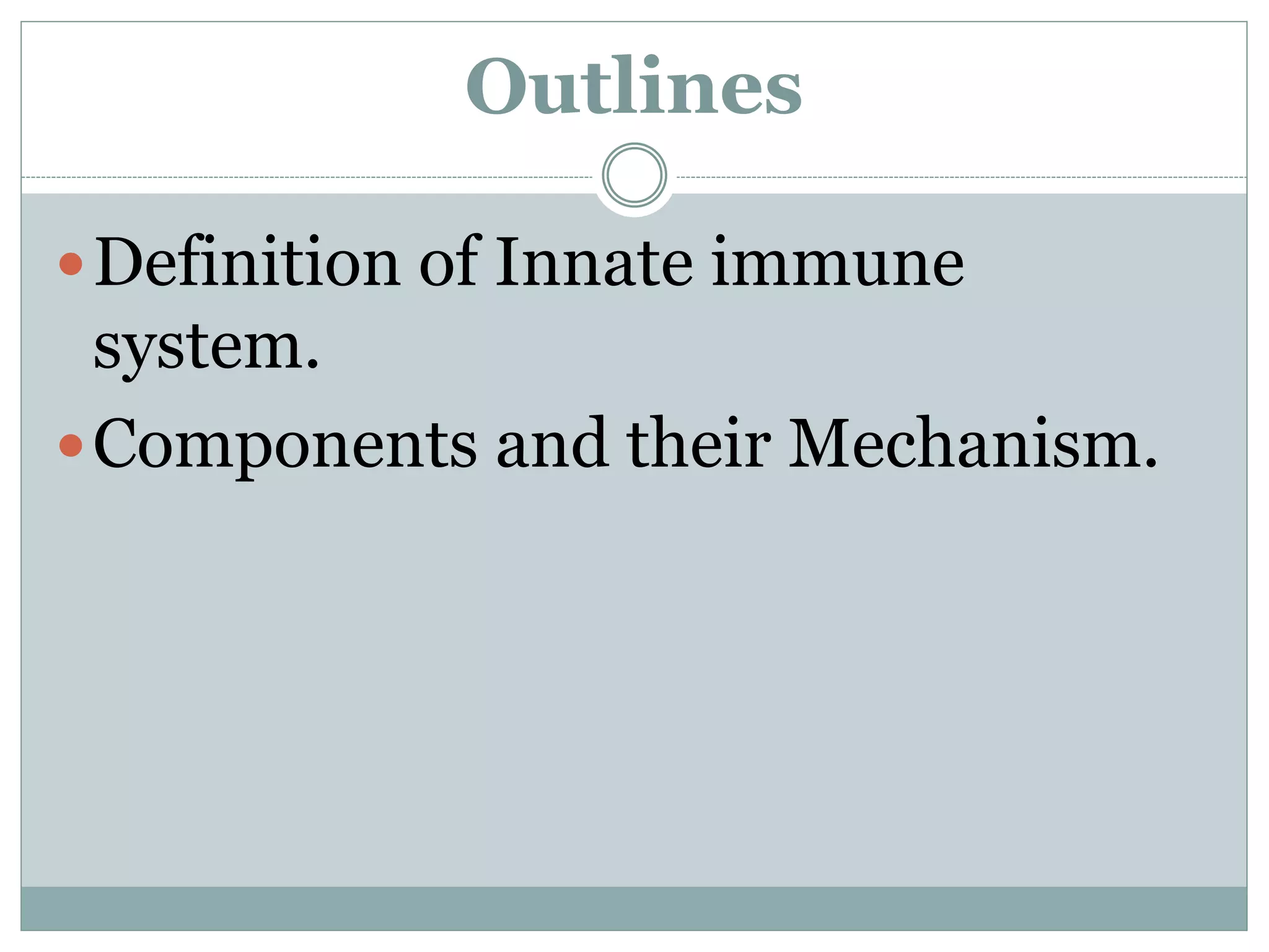 Innate immune response | PPTX