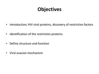 Innate immune restriction factors to Retroviruses final2.ppt
