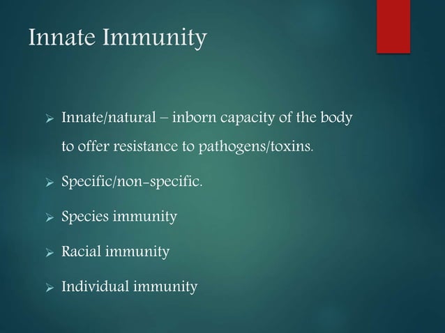 Innate immunity | PPTX