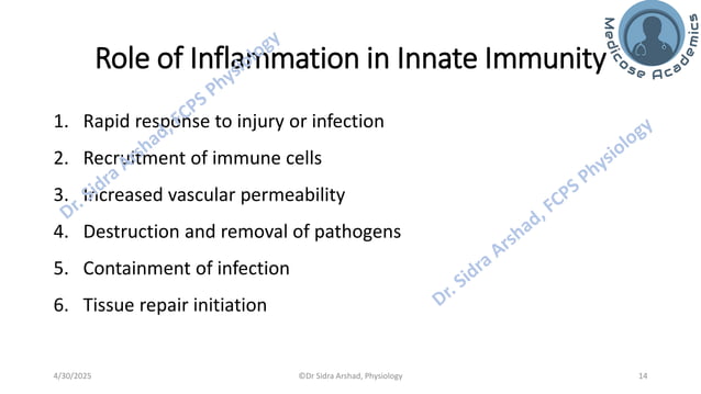 Physiology of Defense System - The Innate Immunity | PDF