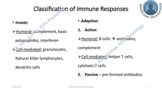 Physiology of Defense System - The Innate Immunity | PDF