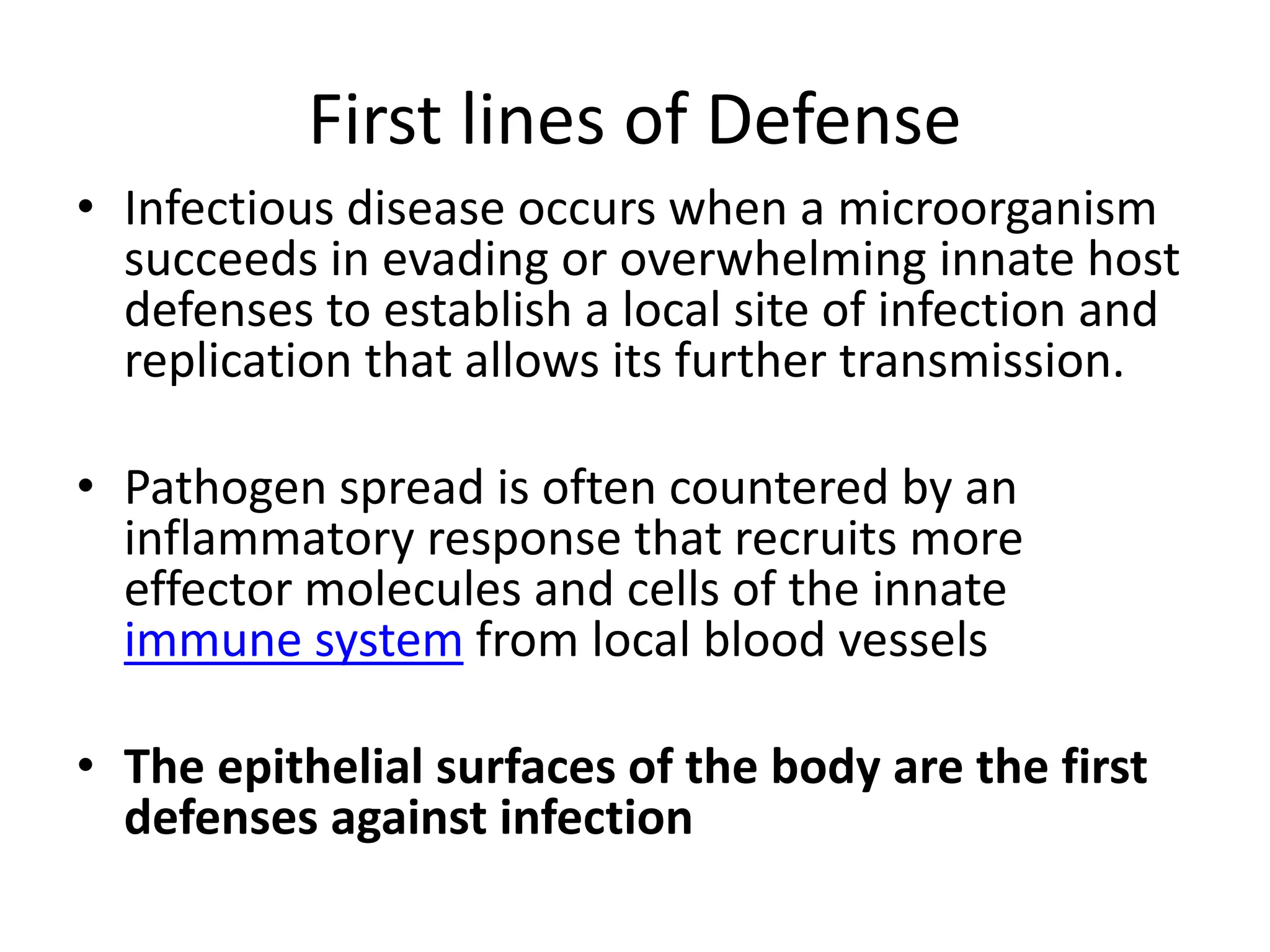 Innate Immunity 2022.pptx | Infectious Diseases | Diseases and Conditions