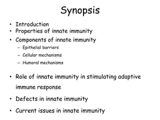 Innate immunity: An Over view | PPTX
