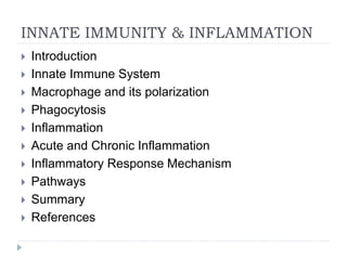 Innate immunity & inflammation1 | PPT