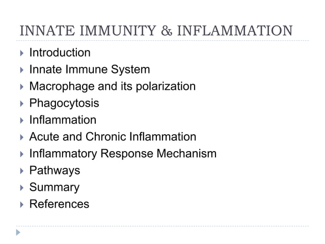 Innate immunity & inflammation1 | PPT