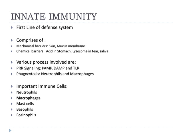 Innate immunity & inflammation1 | PPT