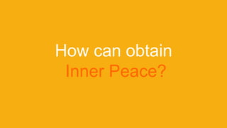 English - Inner Peace - Sahaja Yoga - Slide | PPTX