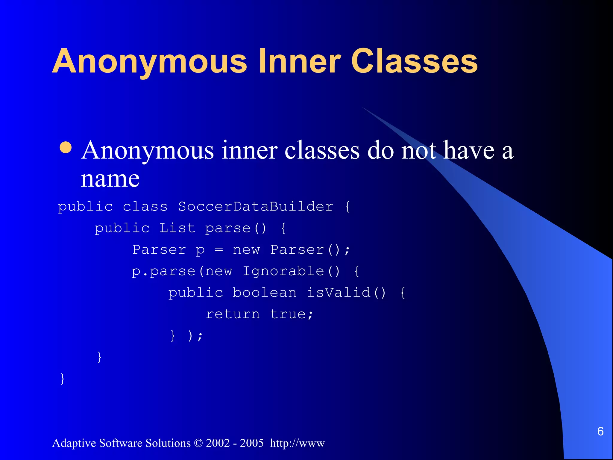 Inner Classes | PPT
