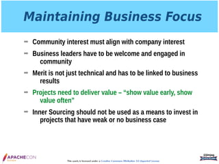 InnerSource: Enterprise Lessons from Open Source | PPT