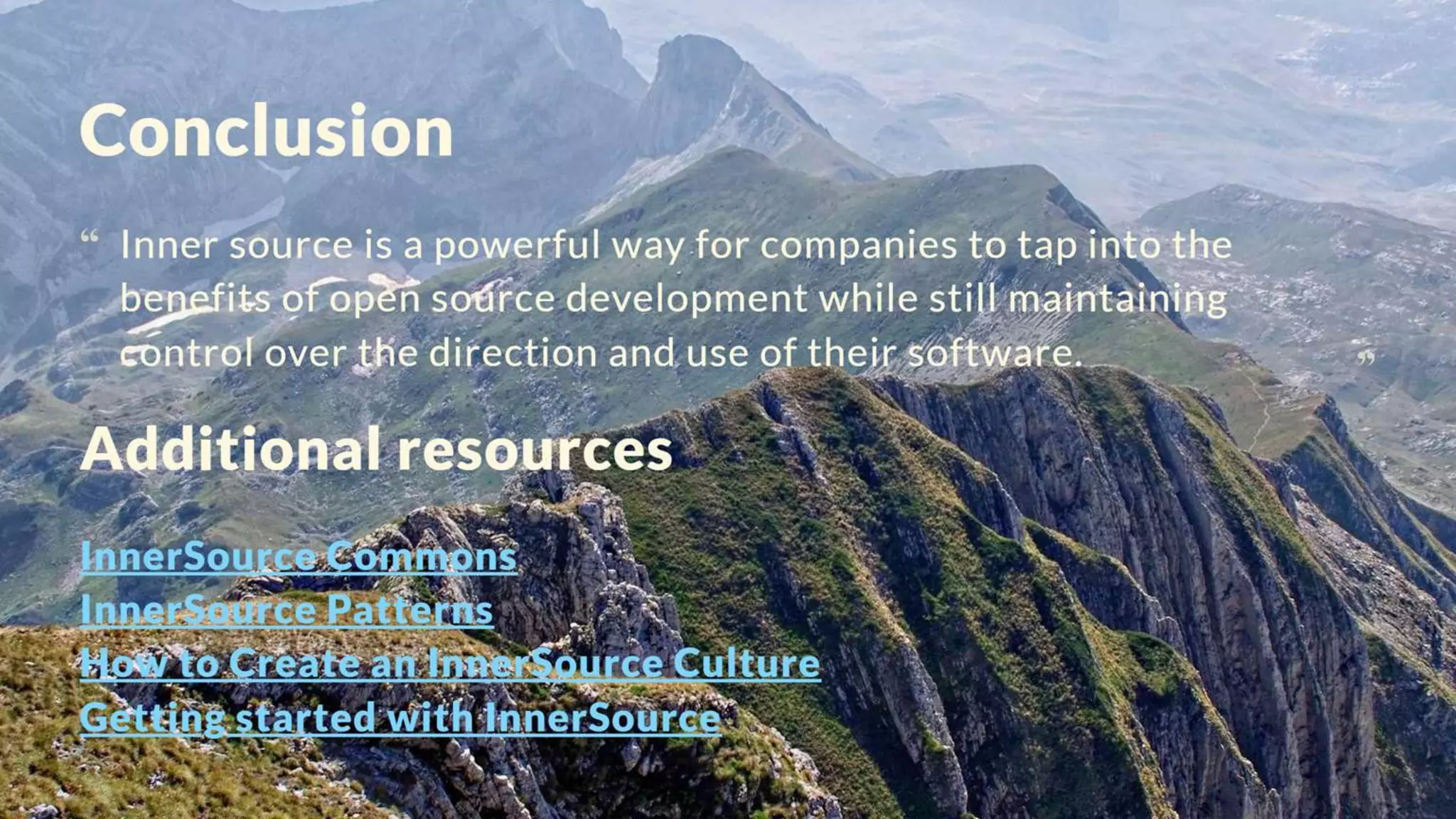 Inner Source - Collaborating on code inside the enterprise | PPTX