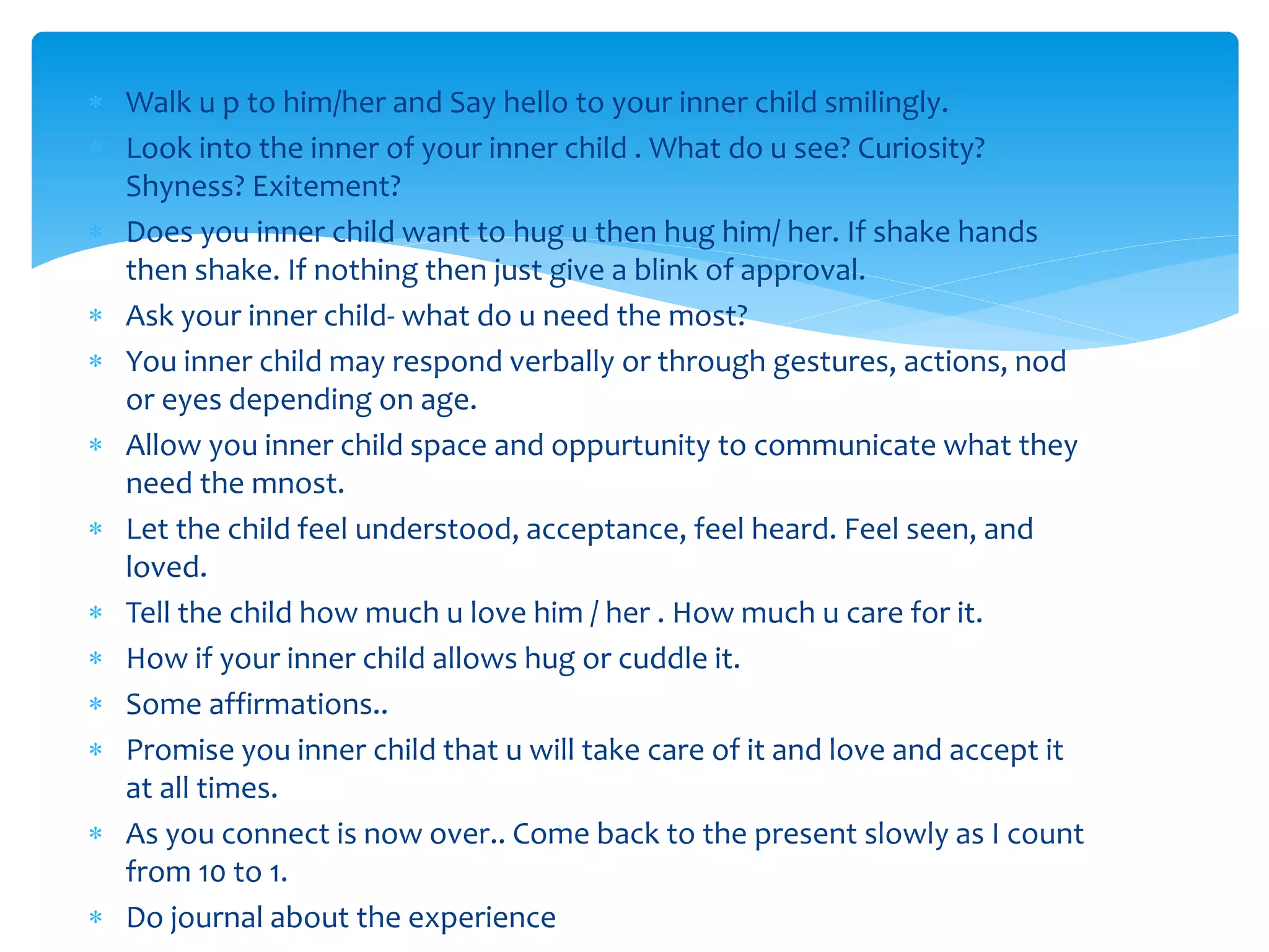 Inner child Healing | How to Heal inner Child | PPTX