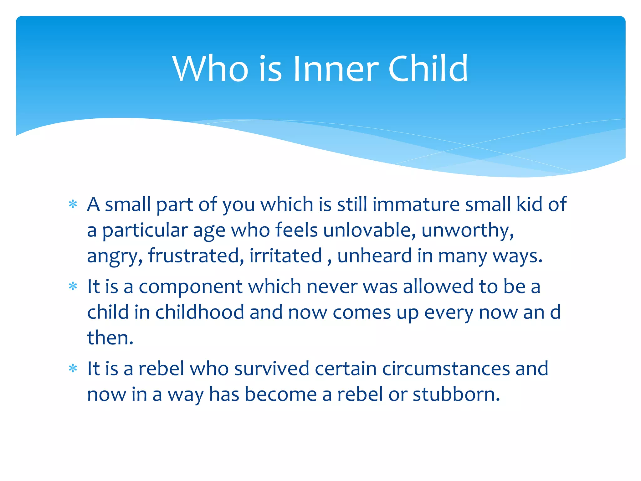 Inner child Healing | How to Heal inner Child | PPTX